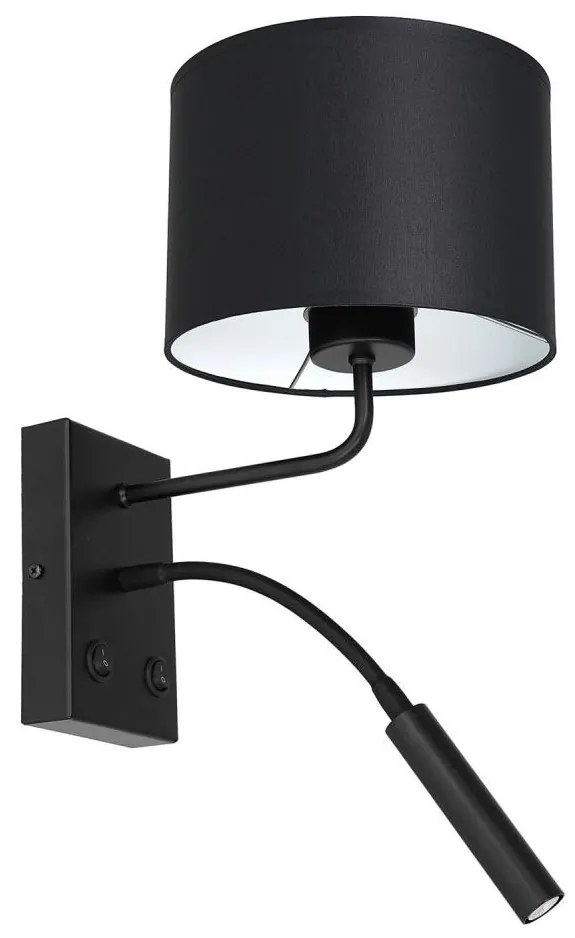 Nástěnná lampa ARDEN 1xE27/60W+1xG9/8W/230V černá/bílá
