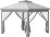 Outsunny skládací pavilon, zahradní pavilon, kov a plátno, síťové závěsy, odvodňovací otvory, 330D x 330Š x 288V cm, šedý 84C-300V01CG