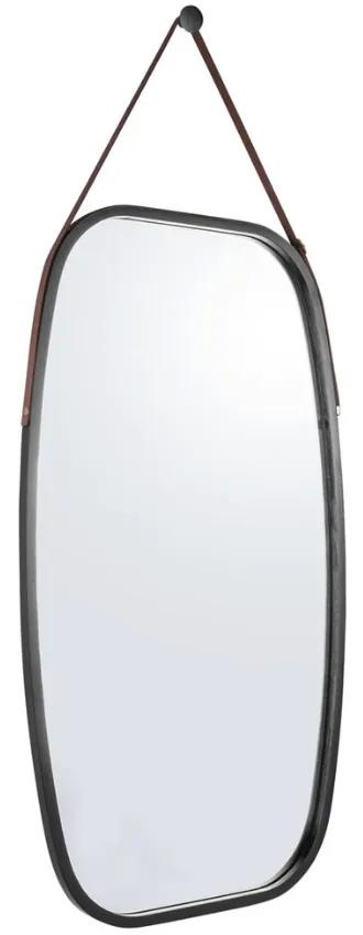 OnaDnes -20% Time for home Černé bambusové závěsné zrcadlo Idylica 74 x 43 cm