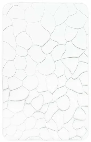 VOPI Koupelnová předložka s paměťovou pěnou Kameny bílá, 40 x 50 cm
