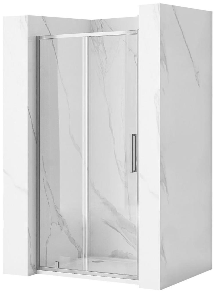 Rea Rapid Slide, posuvné sprchové dveře 1100 x 1950 mm, 6mm čiré sklo, chromový profil, REA-K5601