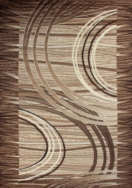 Balta  Kusový koberec SILVER 1816/12 hnědý 180 x 250