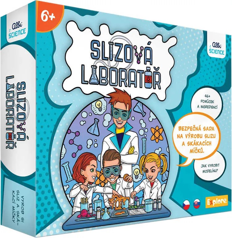 ALBI Science Slizová laboratoř experimentální vědecký set v krabici alq9e