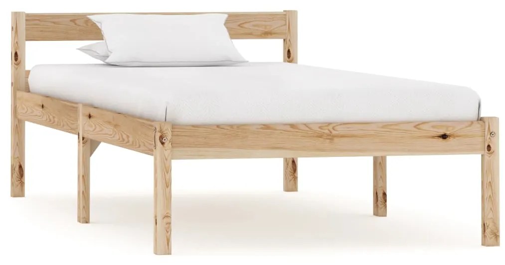 283191 vidaXL Rám postele masivní borové dřevo 100 x 200 cm