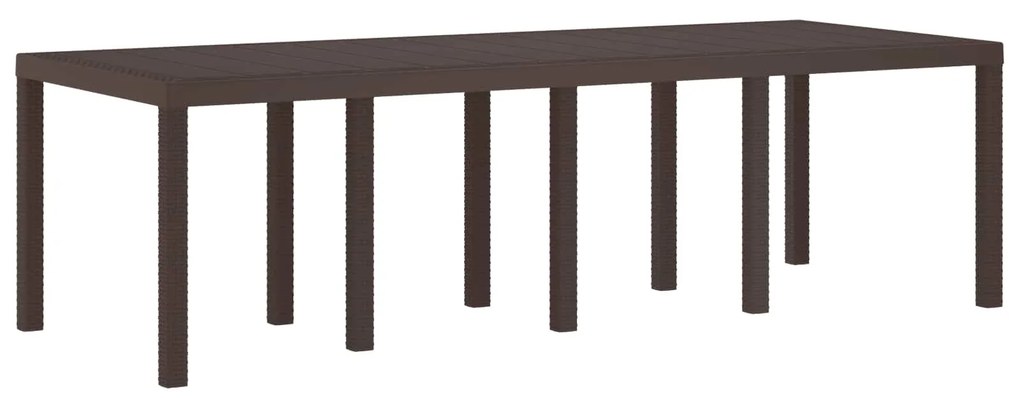 Zahradní stůl Hnědá 250 x 100 x 73 cm polyratan 3378517