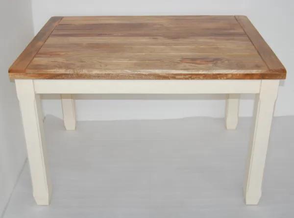 Jídelní stůl Dhari White 140x90 z mangového dřeva  DHARI-W-140