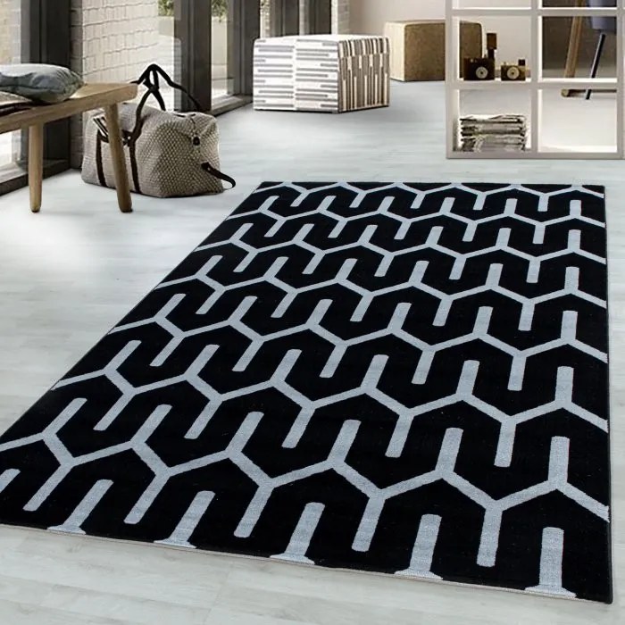 Vopi | Kusový koberec Costa 3524 black - 160 x 230 cm