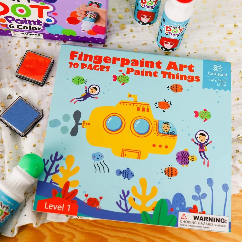 Tookyland Velká kreativní sada 4 v 1 Barvy v tubě