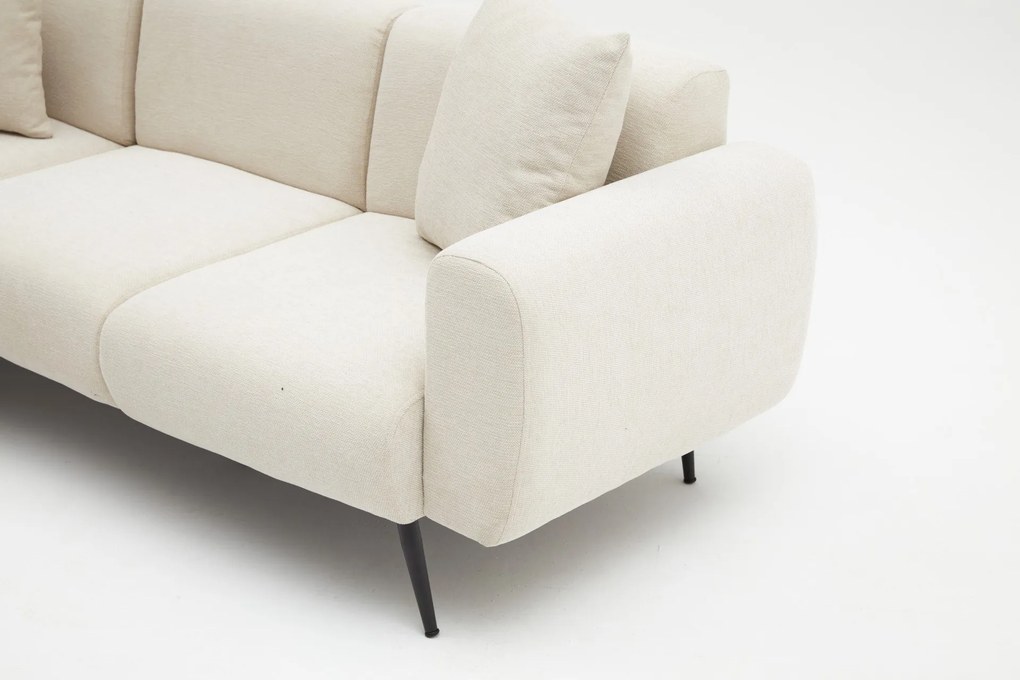 Hanah Home Rohová pohovka SIDE krémová levá 252 cm