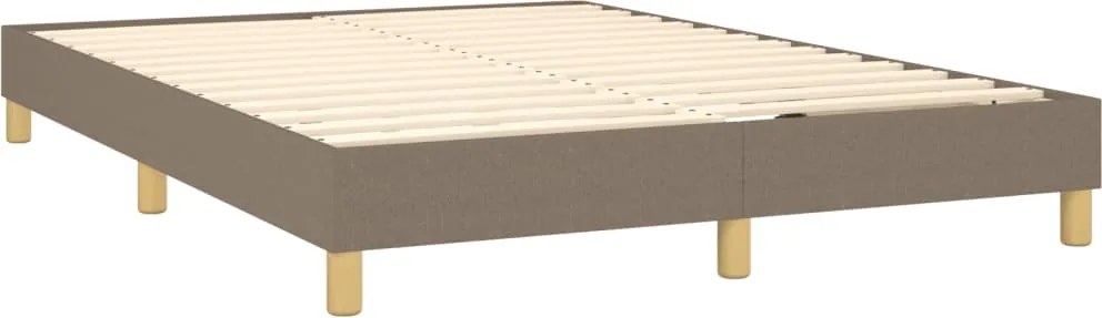 Box spring postel s matrací taupe 140x190 cm textil 3130269