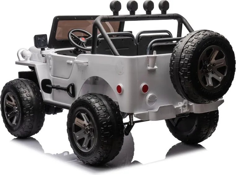 LEAN CARS Elektrické autíčko JH-102 4x4, bílé