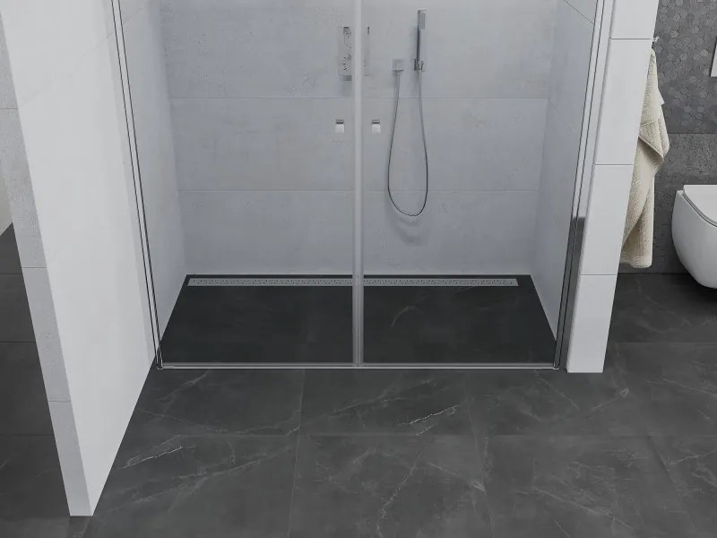 Mexen Pretoria Duo, 2-křídlé sprchové dveře do otvoru 170 cm, 6mm čiré sklo, chromový profil, 852-170-000-02-00
