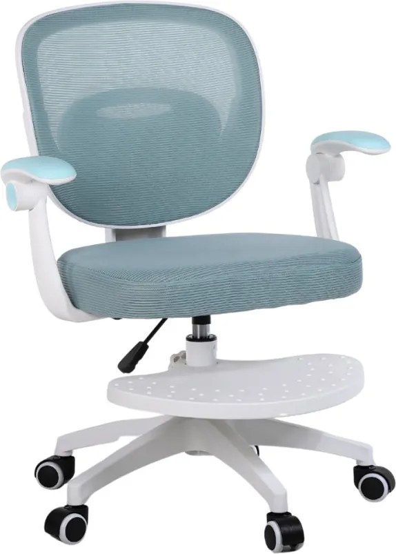 Dětská otočná židle Neoseat JUNI 008 s podnoží — látka, modrá