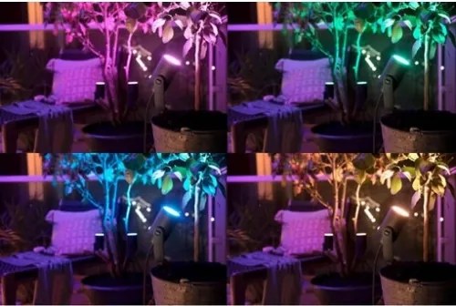 Venkovní spotové zemní/nástěnné svítidlo Philips Hue Lily 17415/30/P7 2200K-6500K RGB