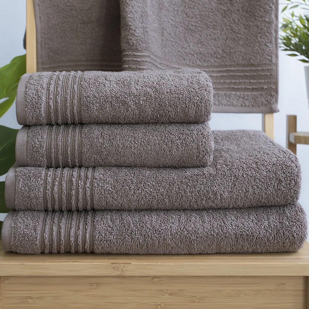WALIA® Froté ručník AKALI - světle hnědý 50x90 cm