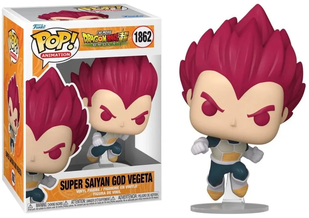 Funko pop! dragon ball super super saiyan god vegeta 1862