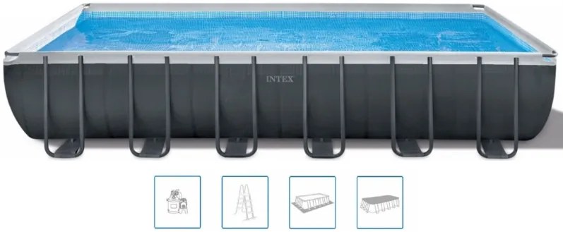 INTEX Ultra XTR Rectangular Frame Pool Set Bazén 732 x 366 x 132 cm s filtrací 26364