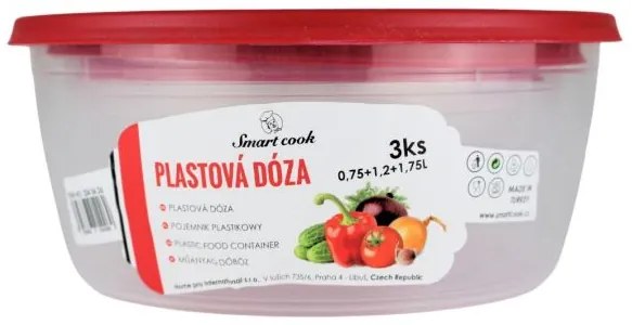 Smartcook Plastová dóza 3ks