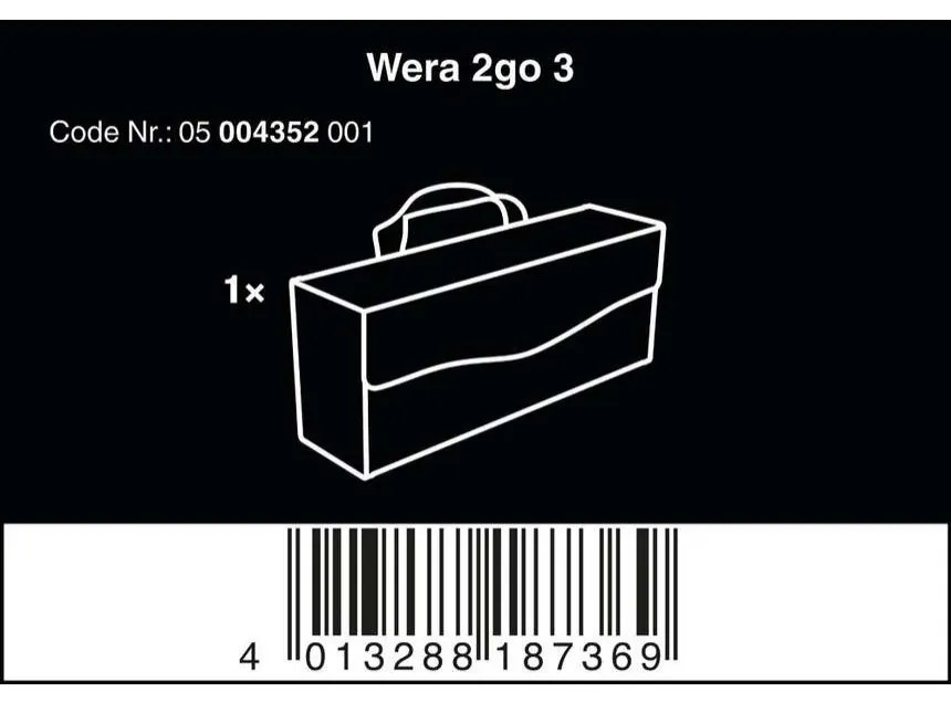 Wera 004352 Box na nářadí (konteiner) typ Wera 2go 3