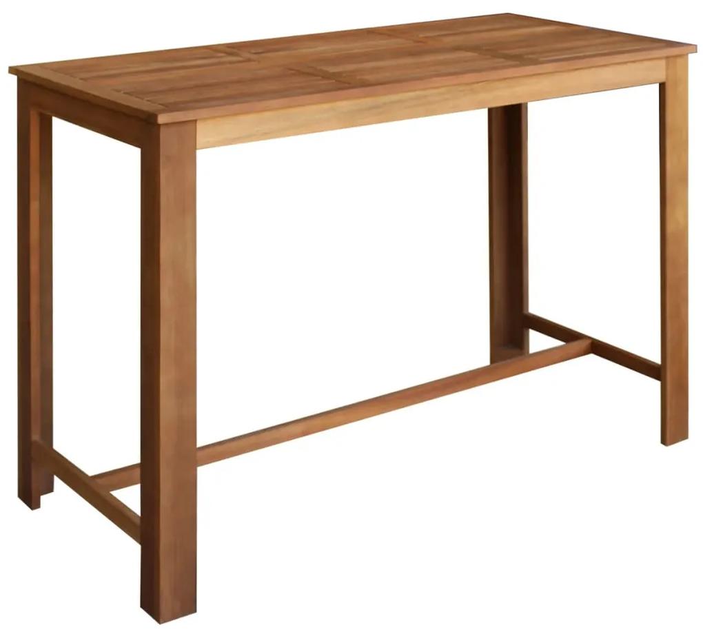 246665 vidaXL Barový stůl z masivního akáciového dřeva 120 x 60 x 105 cm