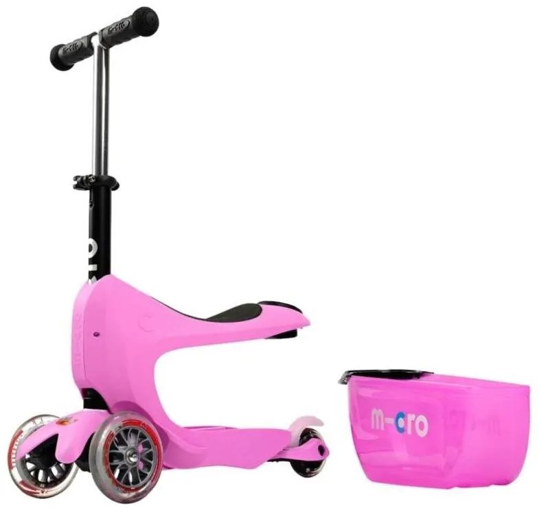 Dětská koloběžka micro mini2go deluxe pink