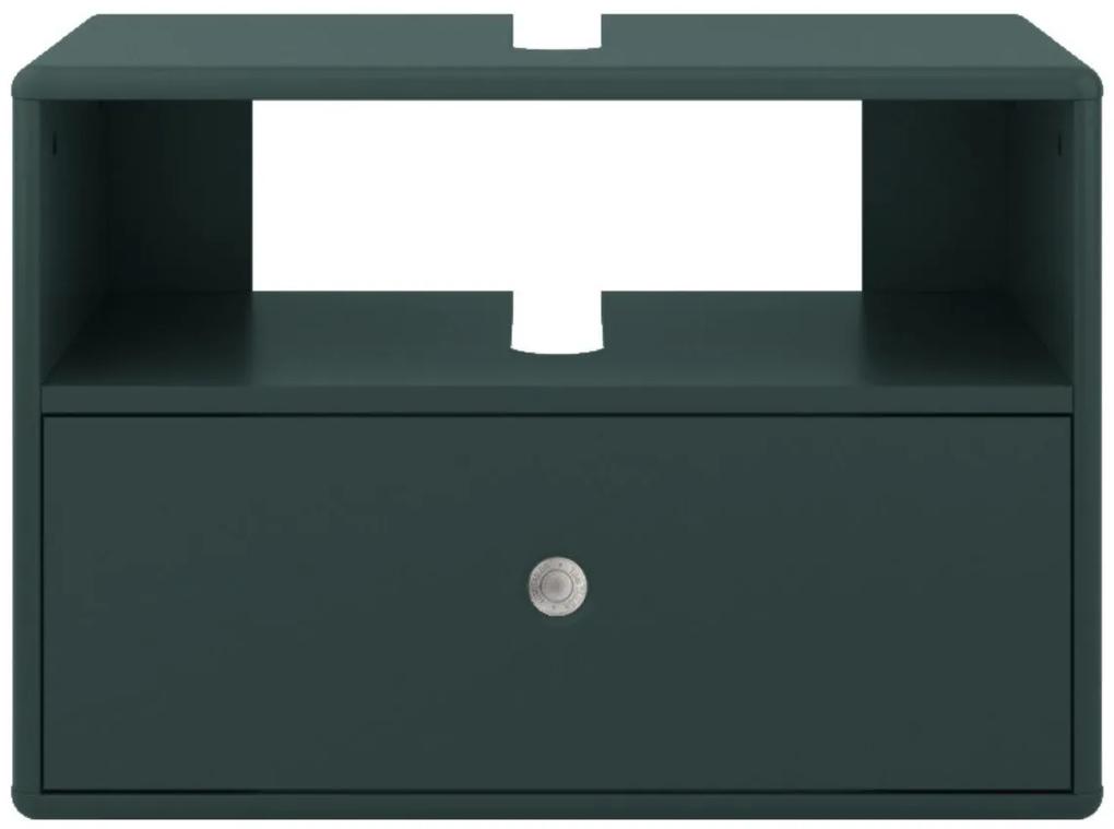 OnaDnes -20% Tmavě zelená lakovaná skříňka pod umyvadlo Tom Tailor Color Bath 45 x 65,5 cm