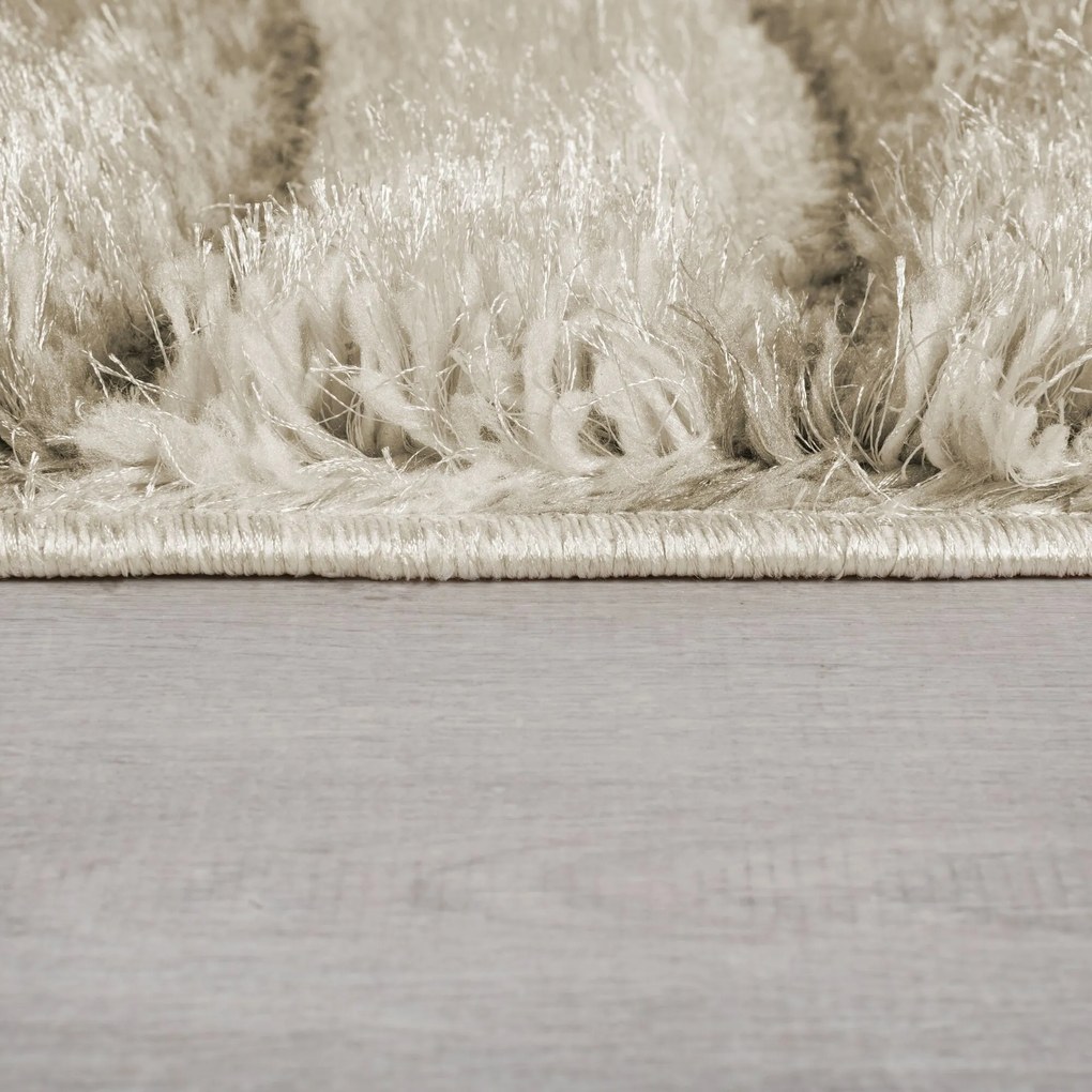 Flair Rugs, Kusový koberec Indulgence Velvet Carved Natural, 120x170, béžová, ložnice