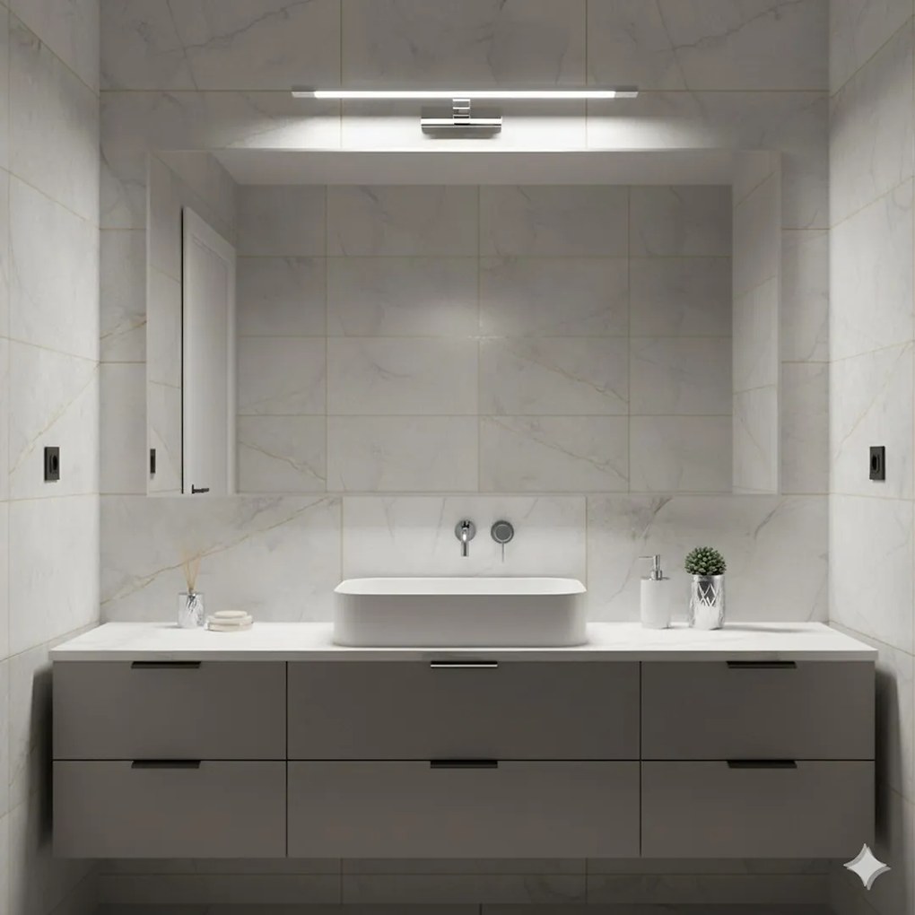 Nástěnné LED svítidlo Klimt, 1x LED 12w, 3000-6000k, (60 cm), ch