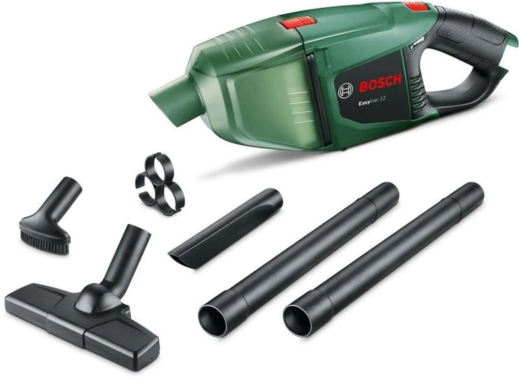Bosch - 12V AKU ruční vysavač, objem 380 ml, bez baterie a nabíječky 06033D0000