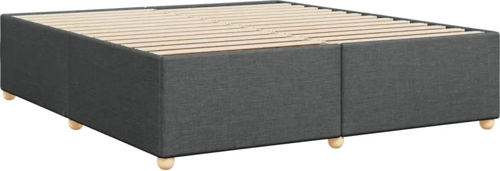 Rám postele bez matrace tmavě šedý 180 x 200 cm textil 3284751