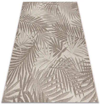 Dywany Luszczow Kusový koberec SIZAL FLOORLUX 20504 LISTY šampaňské / taupe DŽUNGLE Rozměr koberce: 140 x 200 cm