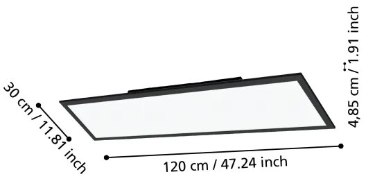 Eglo 31726 - LED Stmívatelné stropní svítidlo SALOBRENA-Z LED/33,5W/230V černá