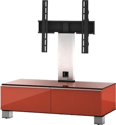 Moderní TV stolek Sonorous MD 8095 (červený) + HODINKY, SLUCHÁTKA