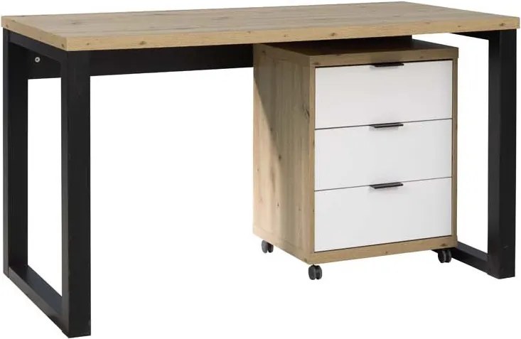 ADRK Furniture Stůl s kontejnerem MARO I ADRK-DE-MAR-I-B-ART