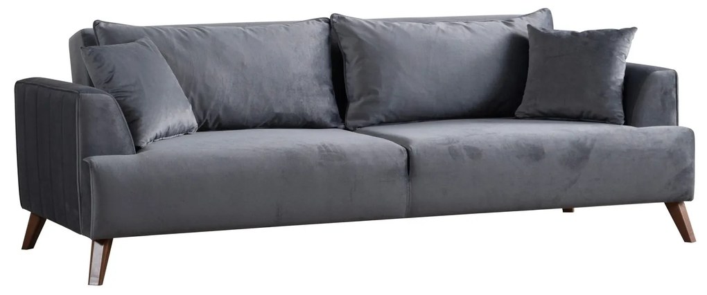 Hanah Home Třímístná pohovka BUHARA tmavě šedá