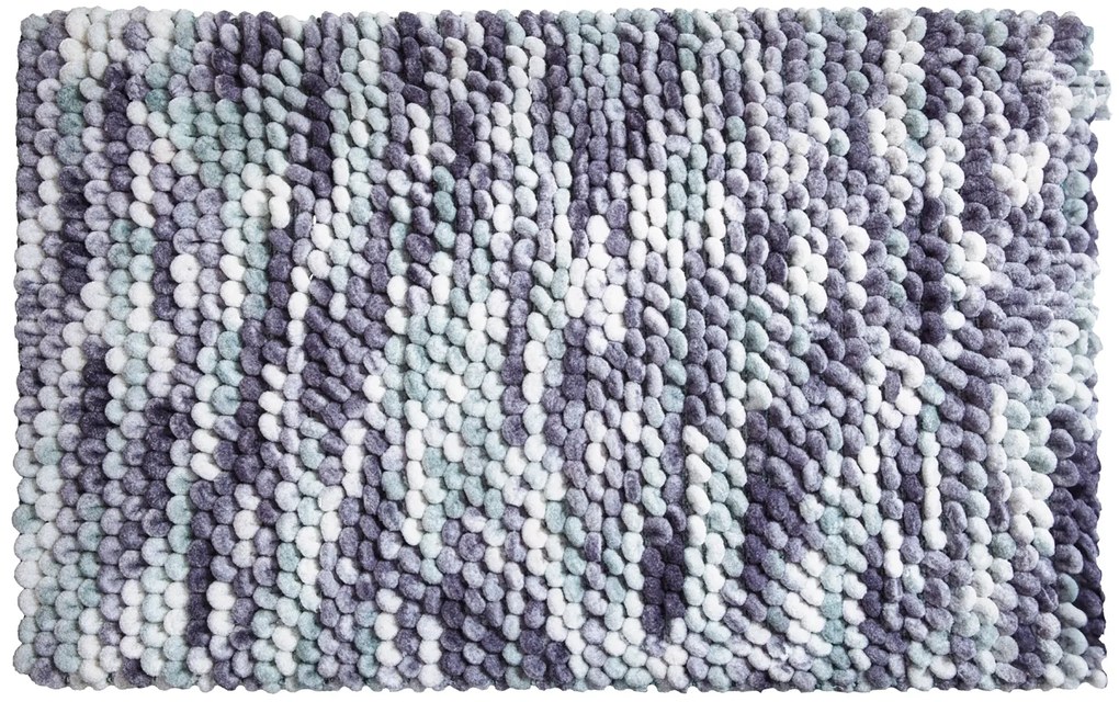 LineaDue PUNTO - Koupelnová předložka stříbrná šedá Rozměr: 60x100 cm