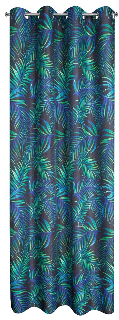 ZÁVĚS NA KROUŽCÍCH PALMS 01 140X250 CM VZOROVANÁ