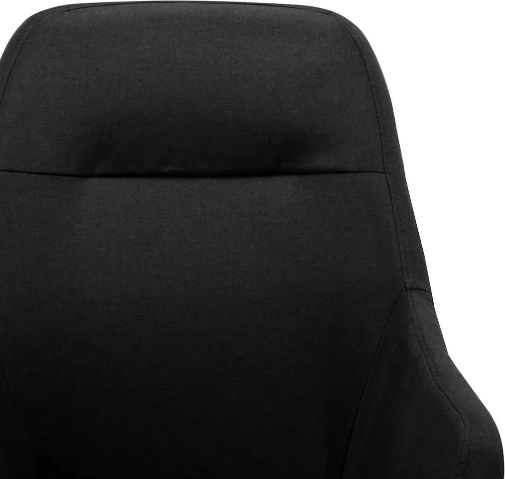Houpací křeslo černé textil 289543