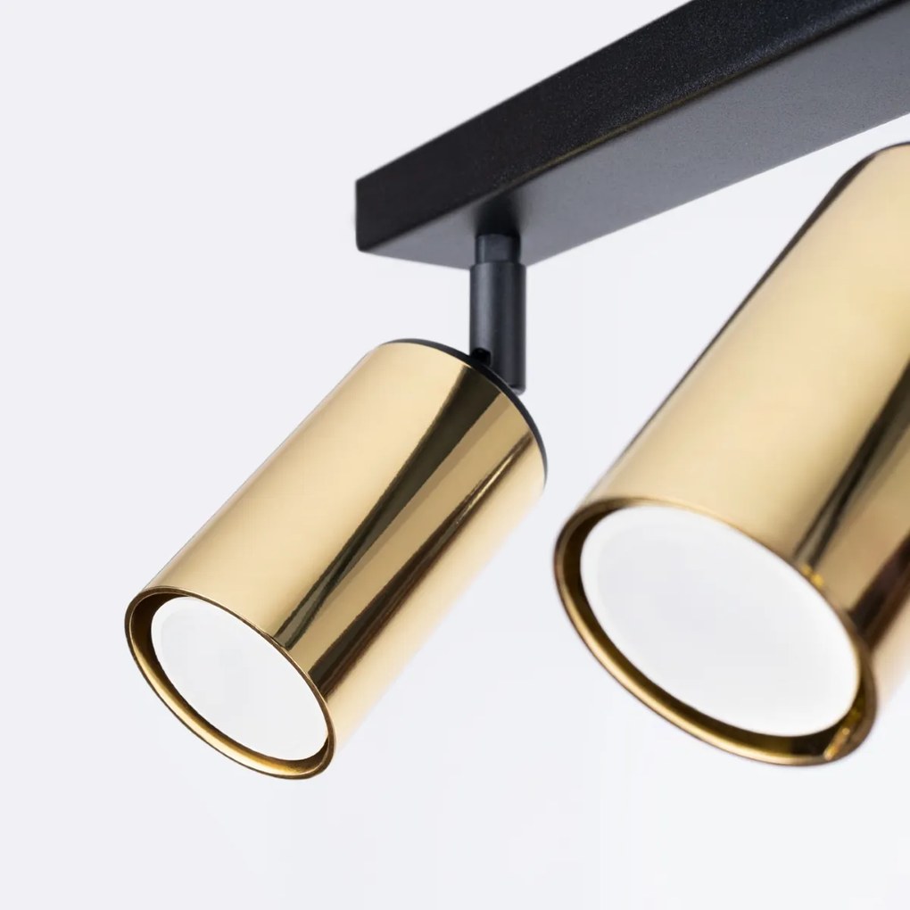 Sollux Lighting Stropní svítidlo WINX 2 Černá/zlaté