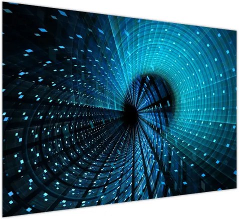 Fototapeta Futuristická modrá spirála 3D 200x135cm FT2815A_1AL