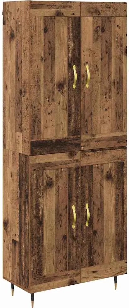 Vysoký bufet Staré dřevo 69,5 x 34 x 90 cm Kompozitní dřevo 3402739