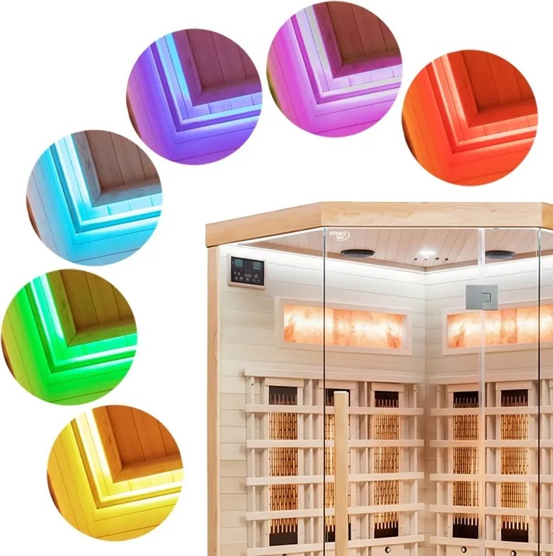 BPS-koupelny Infrasauna Relax HYD-3277 120x120, 2-3 osoby