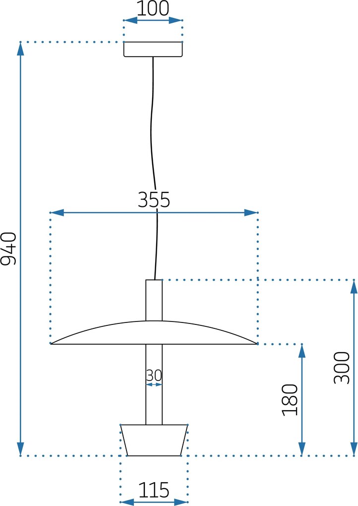 Toolight - Stropní svítidlo APP914-1CP, černá-zlatá, OSW-01041