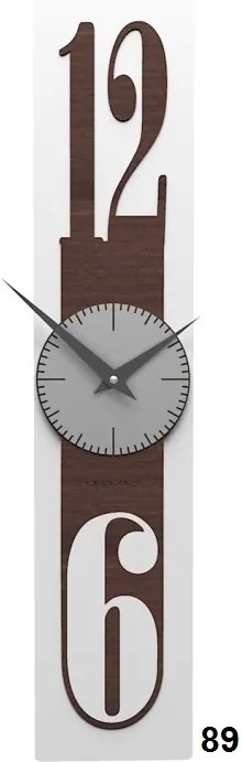 Designové hodiny 10-026 natur CalleaDesign Thin 58cm (více dekorů dýhy) Dýha tmavý dub - 83