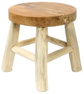Dřevěná stolička Kedut Stool 30 cm Bazar Bizar