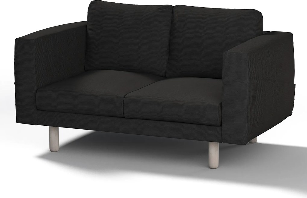 Potah na pohovku IKEA Norsborg 2-místná barva černá látka pletený vzor