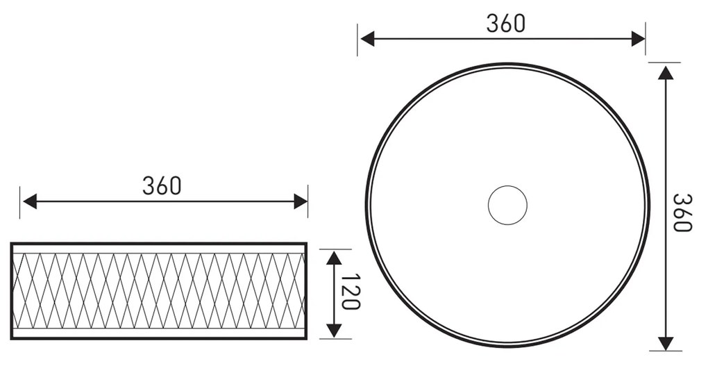 Novoterm Keramické umyvadlo na desku NV-KR-704 bílé