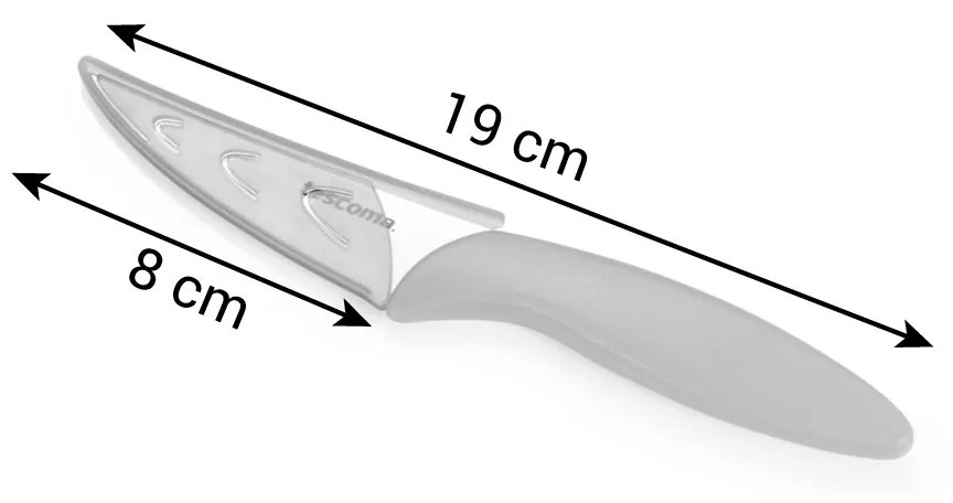 TESCOMA Nůž univerzální MicroBlade MOVE 8 cm, s ochranným pouzdrem