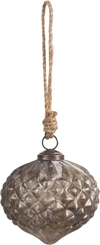 Skleněná vánoční ozdoba Éclat Bronze XS - 8*8 cm