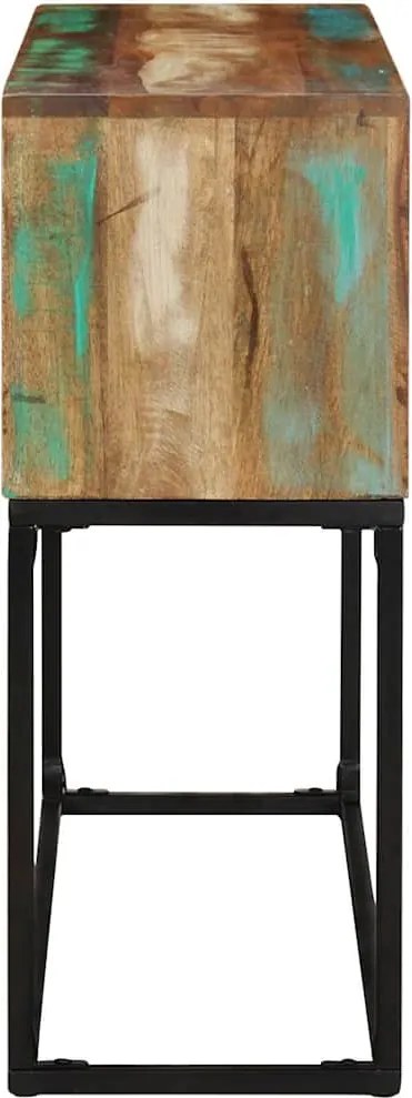 Konzolový stolek 120 x 30 x 75 cm masivní recyklované dřevo 320822